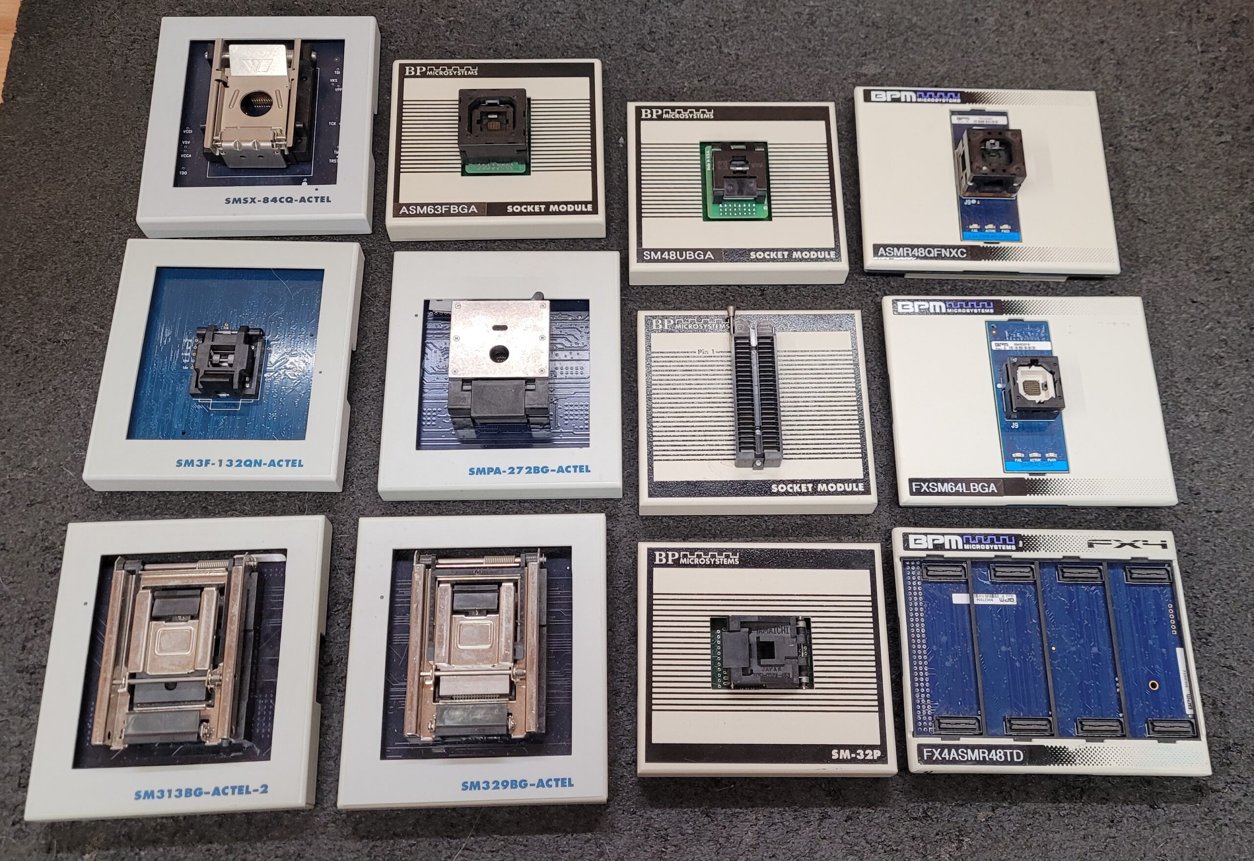 BPM Microsystems & Actel Programming Adapters Socket Module Backups ...